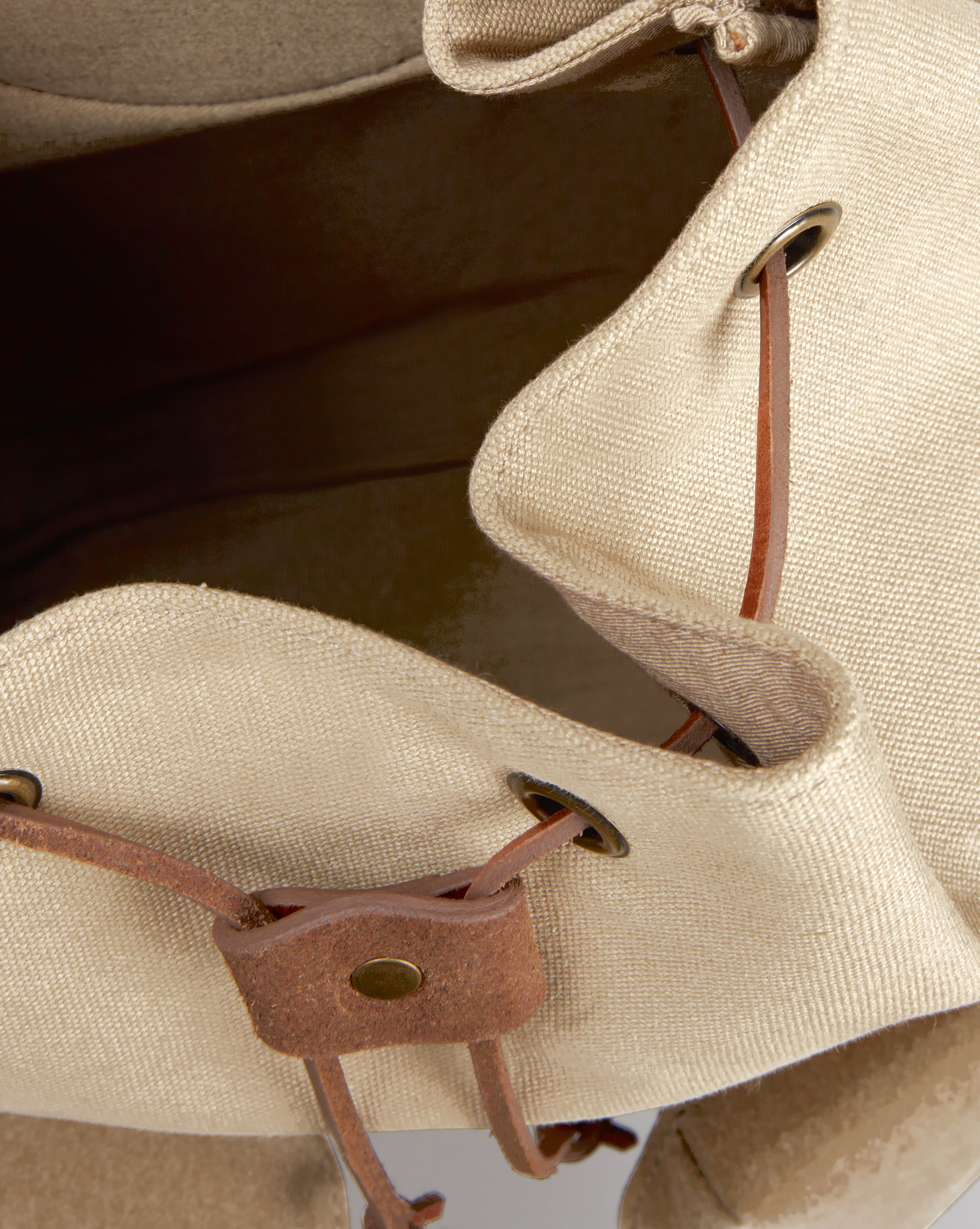 SAC A DOS CANVAS BACKPACK BEIGE - Chevignon